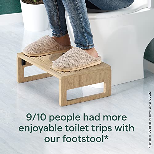 ๐ช๐๐ก๐ก๐๐ฅ ๐ฎ๐ฌ๐ฎ๐ฏ* Potty for Adults and Kids, Bamboo Potty Stool, 7 inches Foldable Bathroom Stool, Toilet Stool for Constipation & Bloating Relief, Easy to Clean & Anti Slip Potty Tool