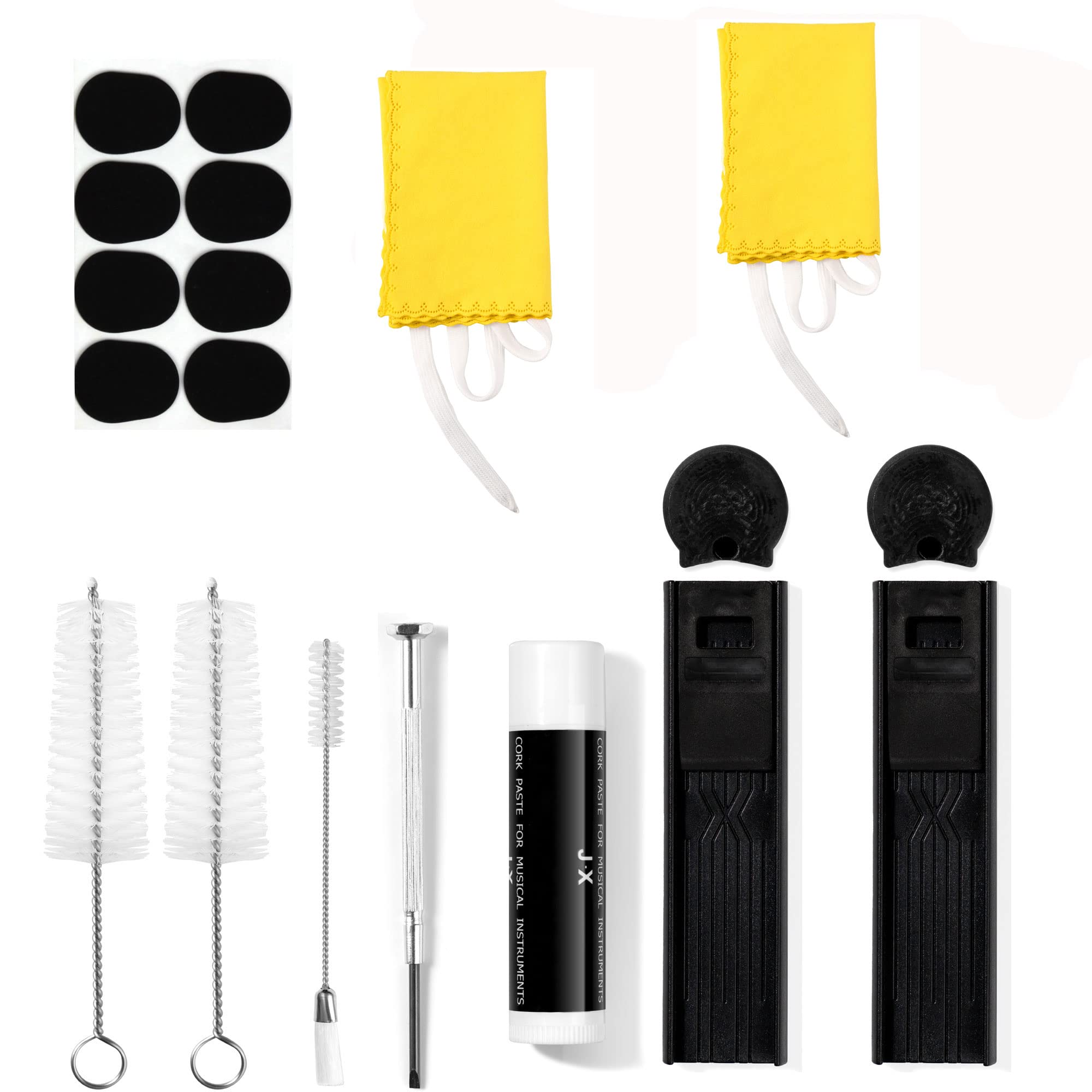Clarinet Cleaning kit Deviser All In One Clarinet Cleaner kit:clarinet swab,reed case,thumb rest,cork grease,Mouthpiece Brush,Dust Brush,Mouthpiece cushion