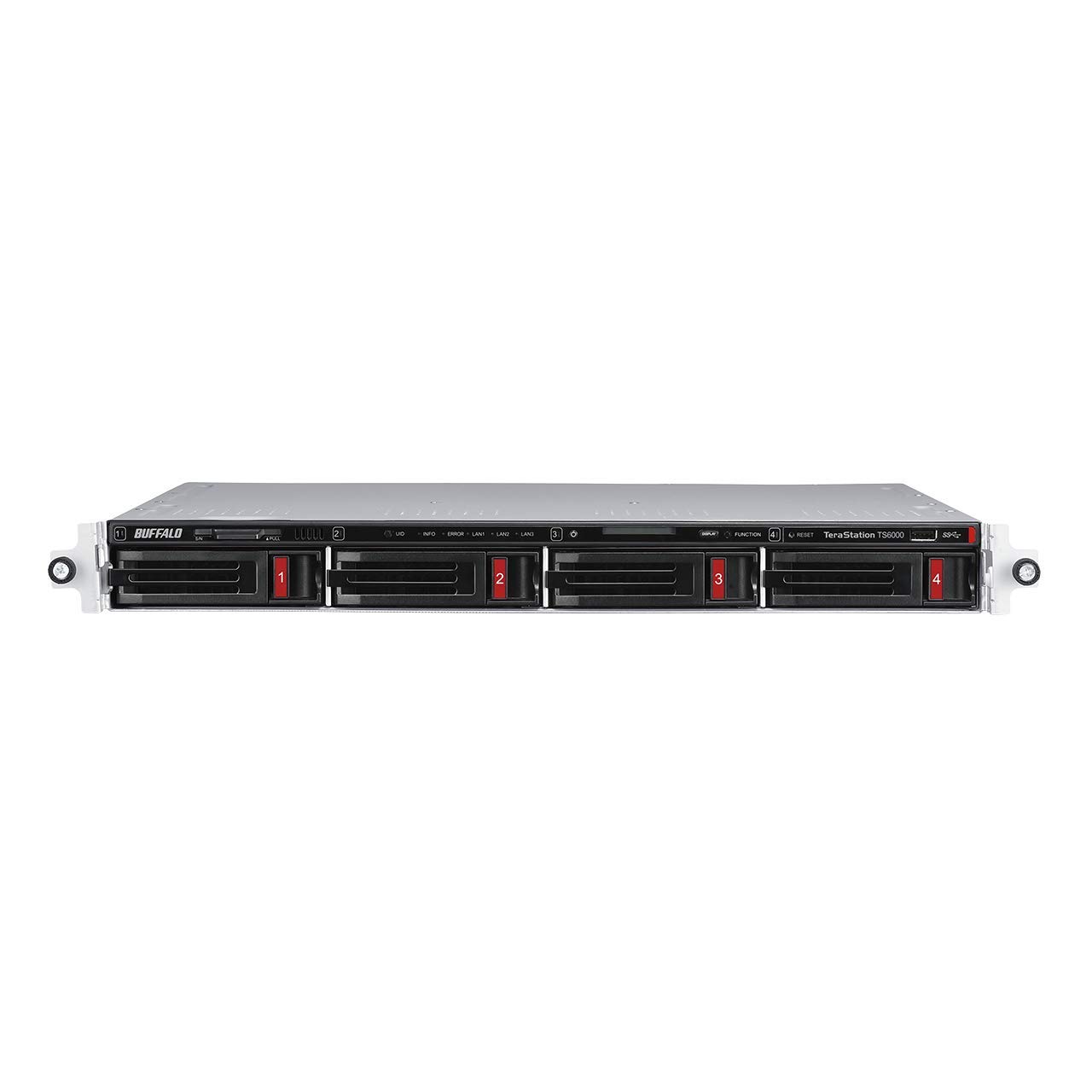 BUFFALO TeraStation 6400RN 32TB (4x8TB) Rackmount NAS with HDD Included + Snapshot Protection Against Ransomware / 4 Bay / 10GbE / Storage Server/NAS Server/NAS Storage/Network Storage/File Server