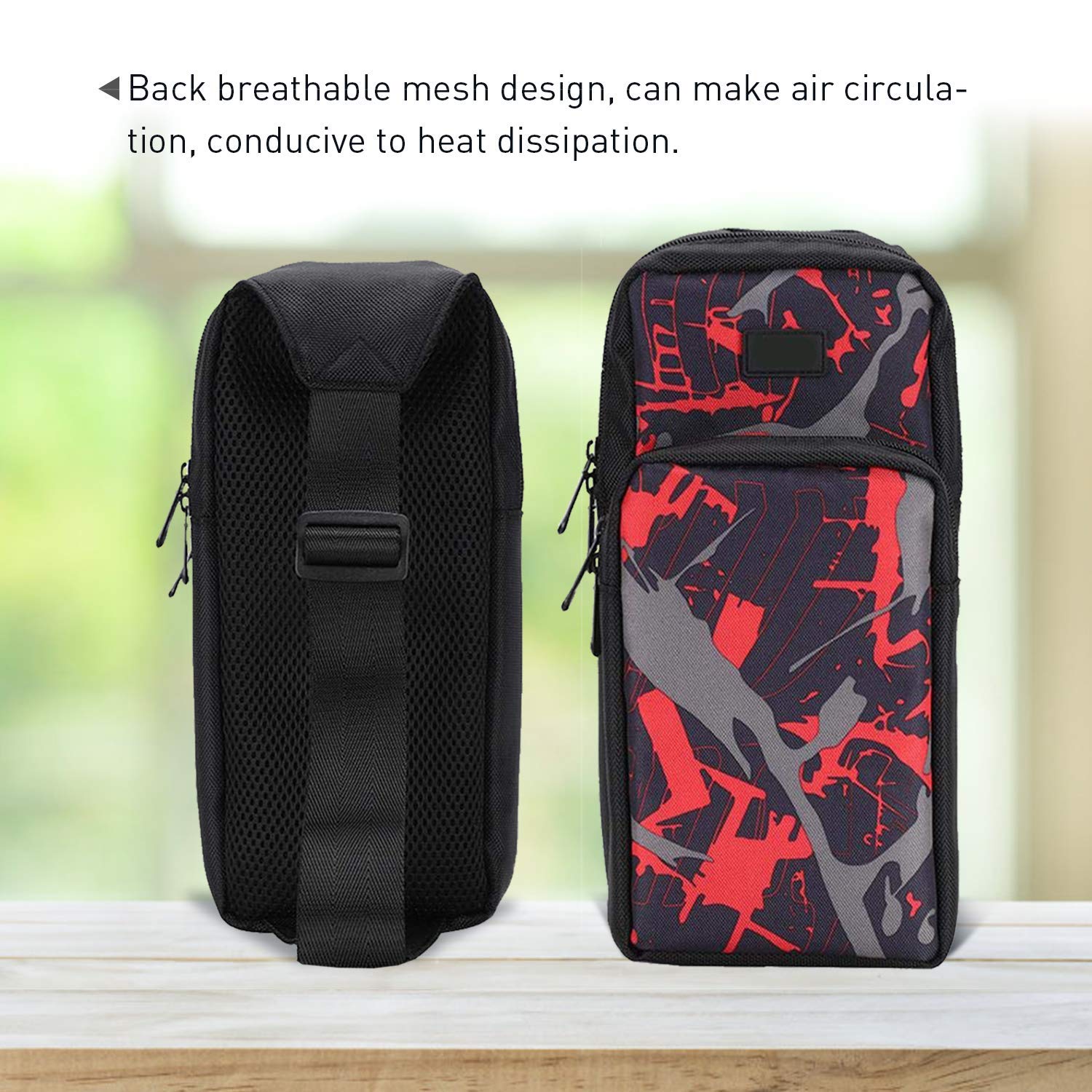 Carrying Case Backpack for Nintendo Switch/Switch OLED, THRCIFLO Lightweight Crossbody Sling Bag for Traveling, Shoulder Storage Bag Fits Switch Console,Game Case, Dock and Small Accessories