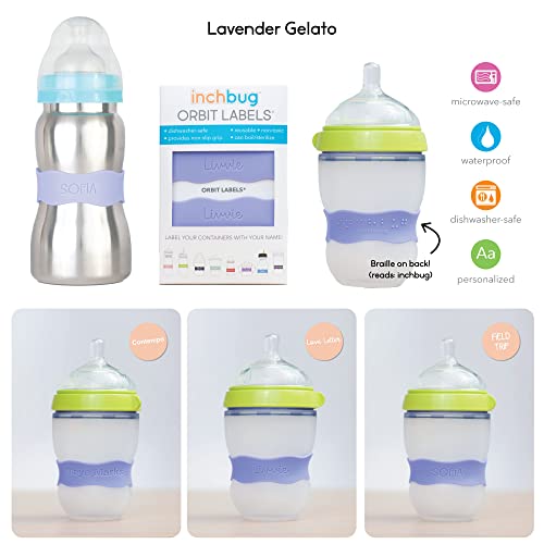 InchBug (4 Pack) Original Orbit Labels Personalized (Lavender Gelato)