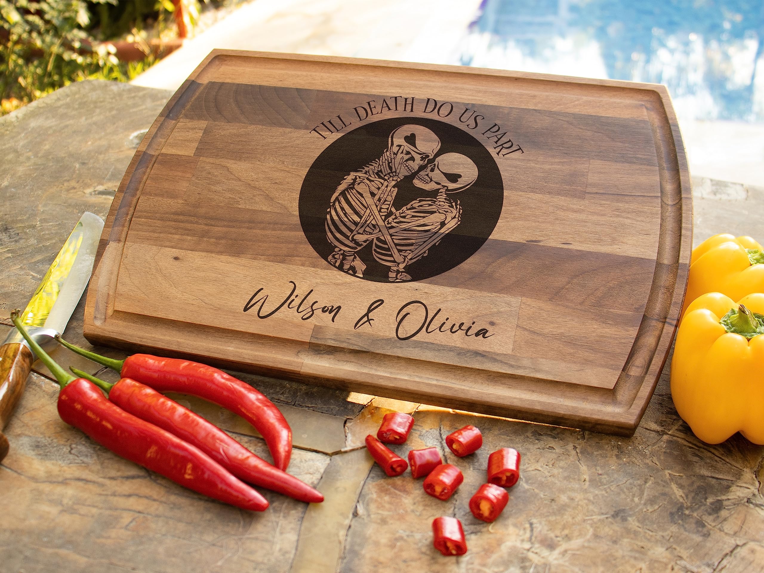 Custom Cutting Board |Ā Personalized Cutting Board |Ā Wedding Cutting Board |Ā Couple Cutting Board | Custom Meat Board | Custom Cutting Board Wood Engraved