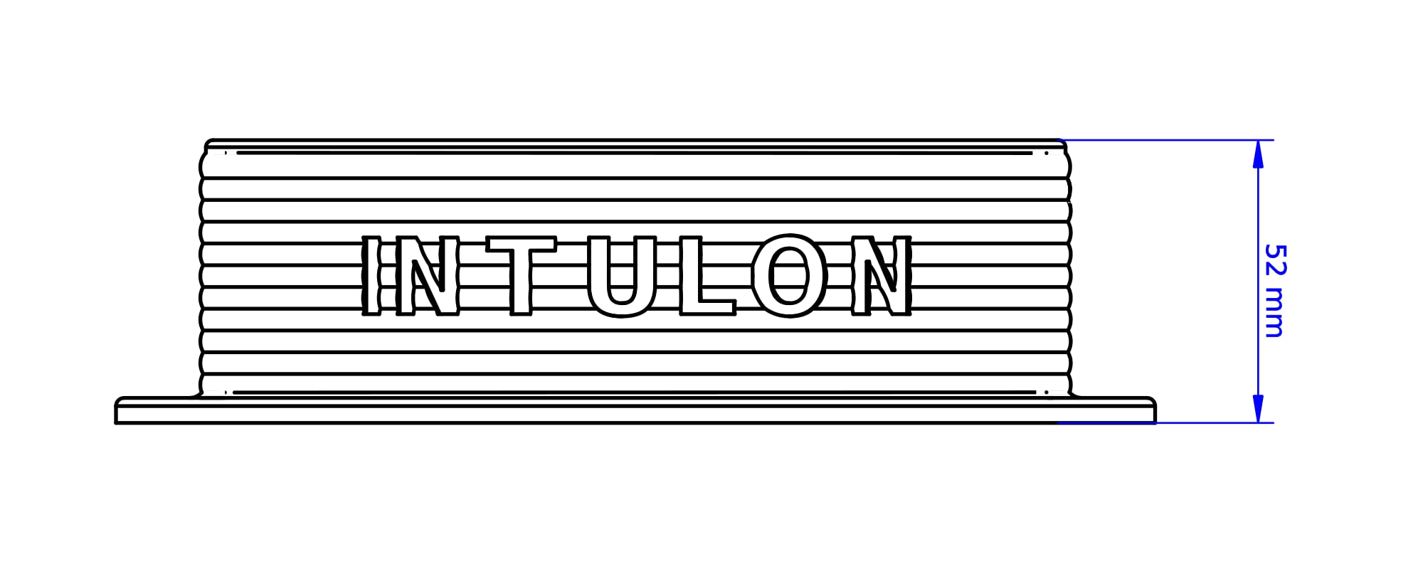 intulon 6-inch Tube Portable AC Air Conditioner/Fan Exhaust Plastic Hose Flange Wall Mount - Counter-Clockwise thread 6CCWMOUNT,Off White