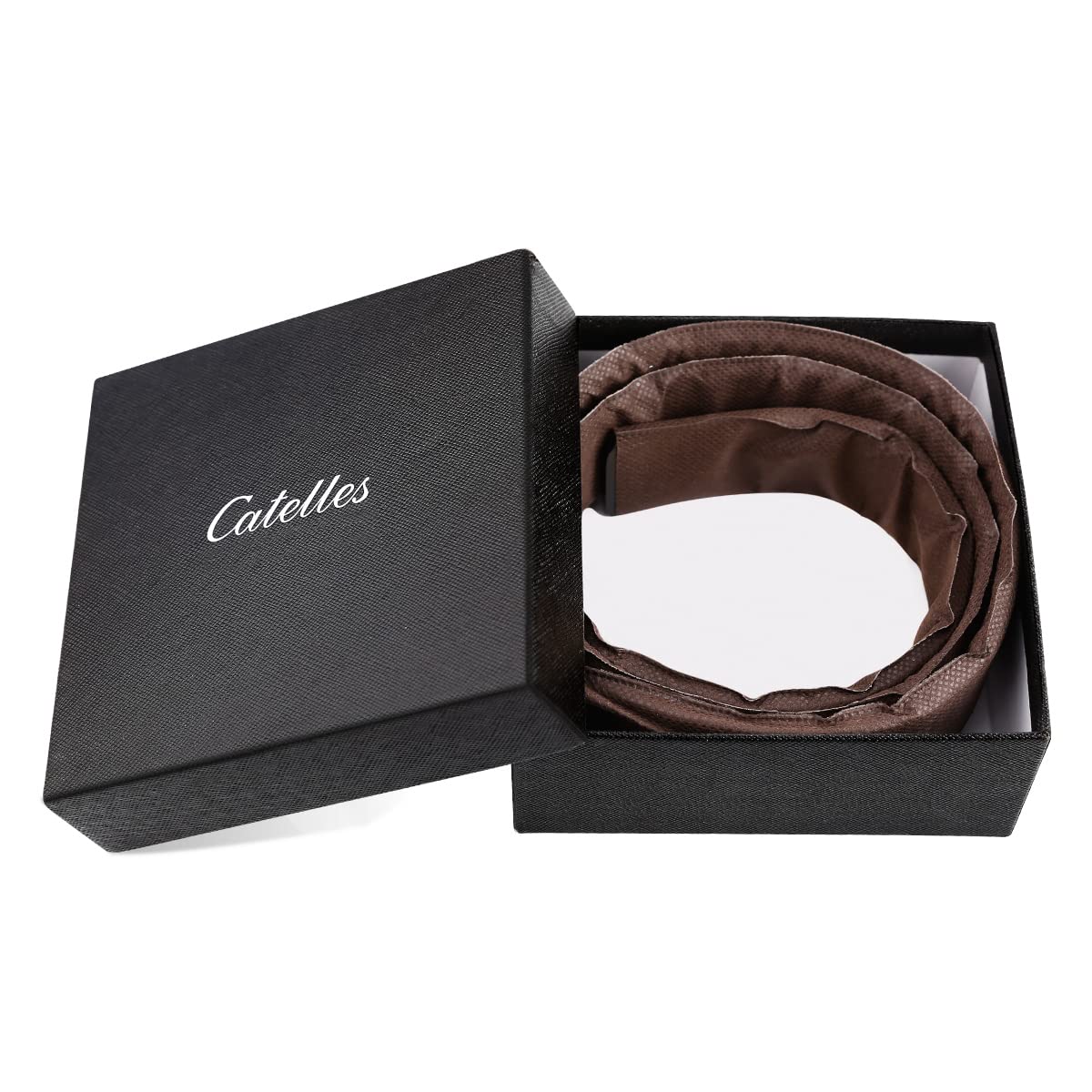 Catelles Womens Genuine Leather Belts, 1.1" Width with Gold Buckle for Jeans Dress Pants XS Size 0-2 Black