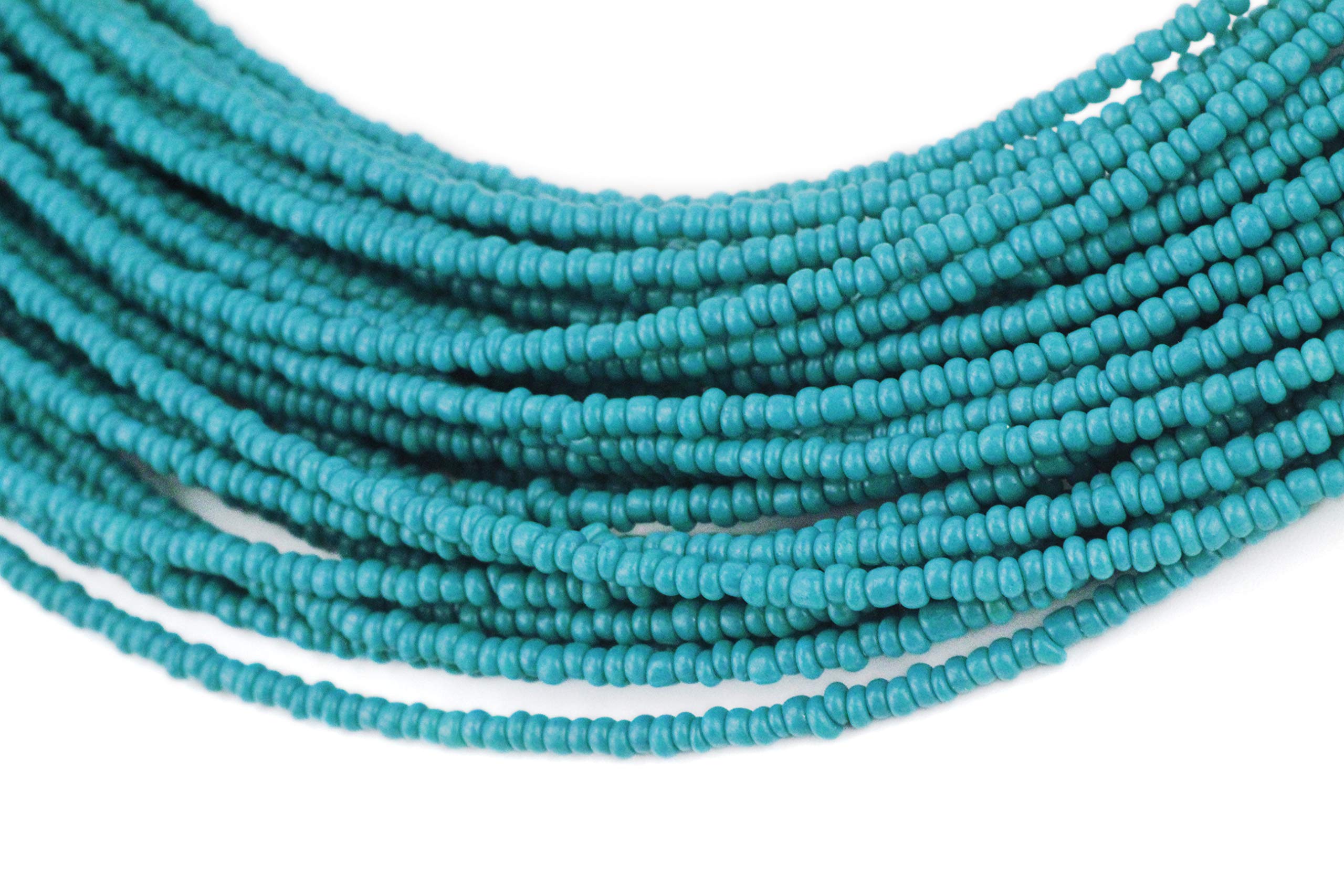 BOCAR Multi Layer Chunky Bib Statement Seed Beads Cluster Collar Necklace for Women Gift (NK-10351) (Teal)