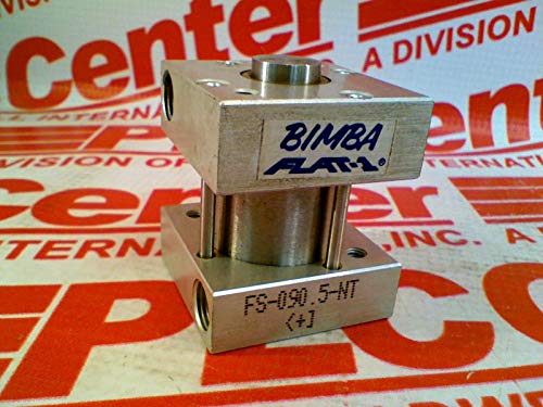 BIMBA FS-090.5-NT Pneumatic Cylinder, Square Flat 1 Series, 1-1/16 INCH BORE, 1/2 INCH Stroke