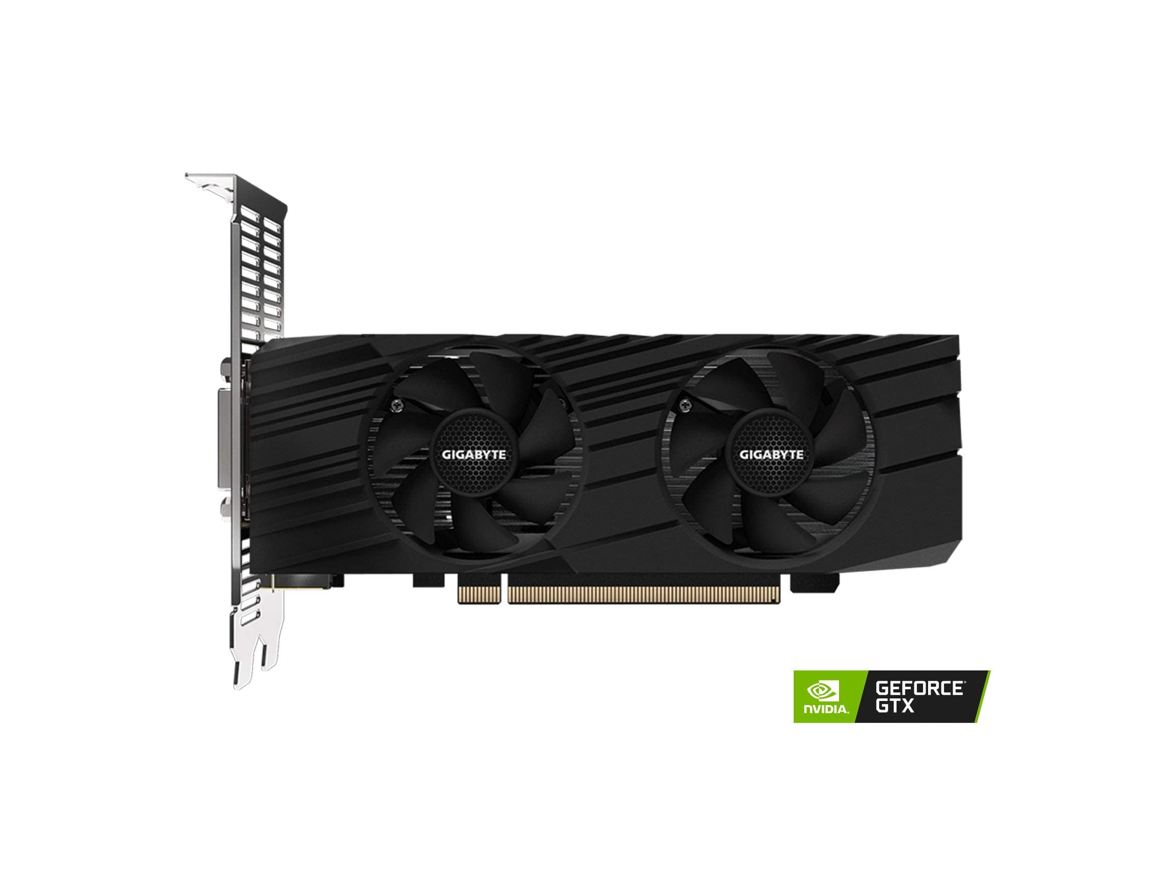 GIGABYTE GeForce GTX 1650 D6 OC Low Profile 4G Graphics Card, Low Profile Design, 4GB 128-Bit GDDR6, GV-N1656OC-4GL Video Card (Renewed)