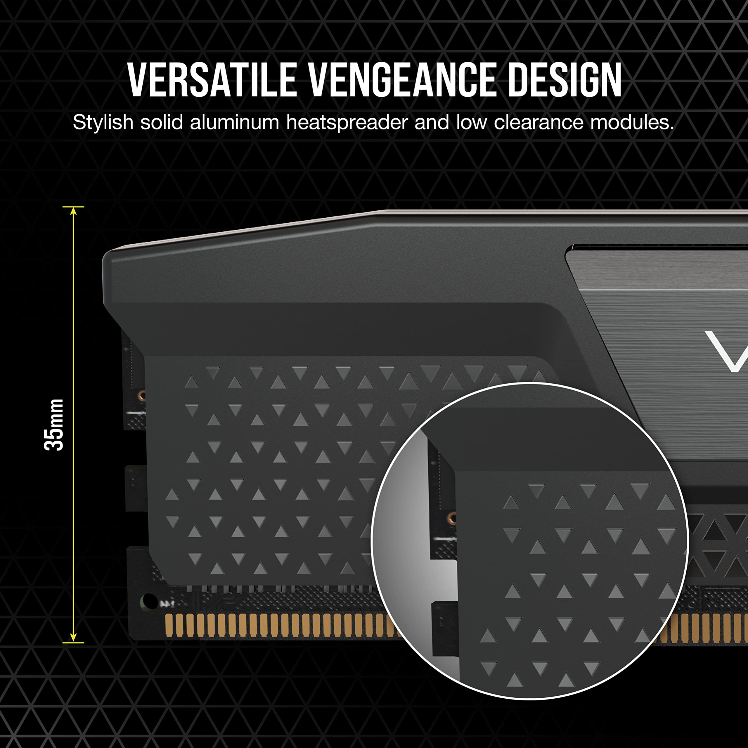 CORSAIR VENGEANCE DDR5 RAM 64GB (4x16GB) 6400MHz CL32 Intel XMP iCUE Compatible Computer Memory - Black (CMK64GX5M4B6400C32)