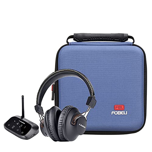 FBLFOBELI Hard Headphones Case Compatible with Avantree HT5009 40Hrs Wireless Bluetooth Headphones, EVA Shockproof Waterproof Travel Portable Storage Bag (Case Only)
