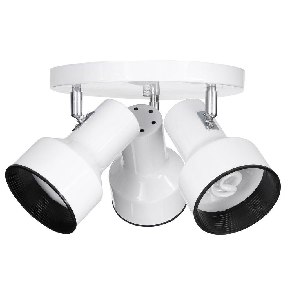 Hampton Bay RO101 3-Light Ceiling Spotlight White, See Picture