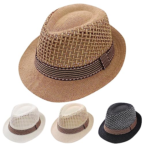 Boys Kids Winter Hat with Ear Toddler Boys Girls Sunscreen Hat Summer Bow Sun Hat Hat Braided Hat (Black, One Size)