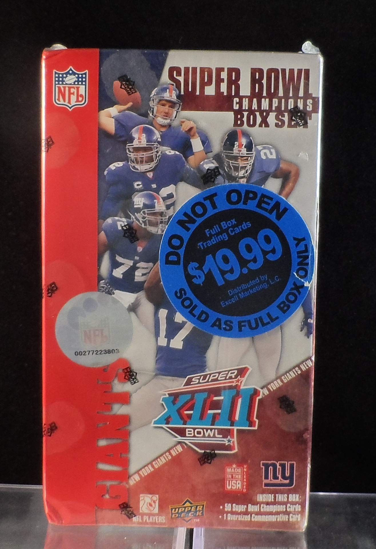 New York Giants Super Bowl XLII Champions Upper Deck Commemorative Box Set