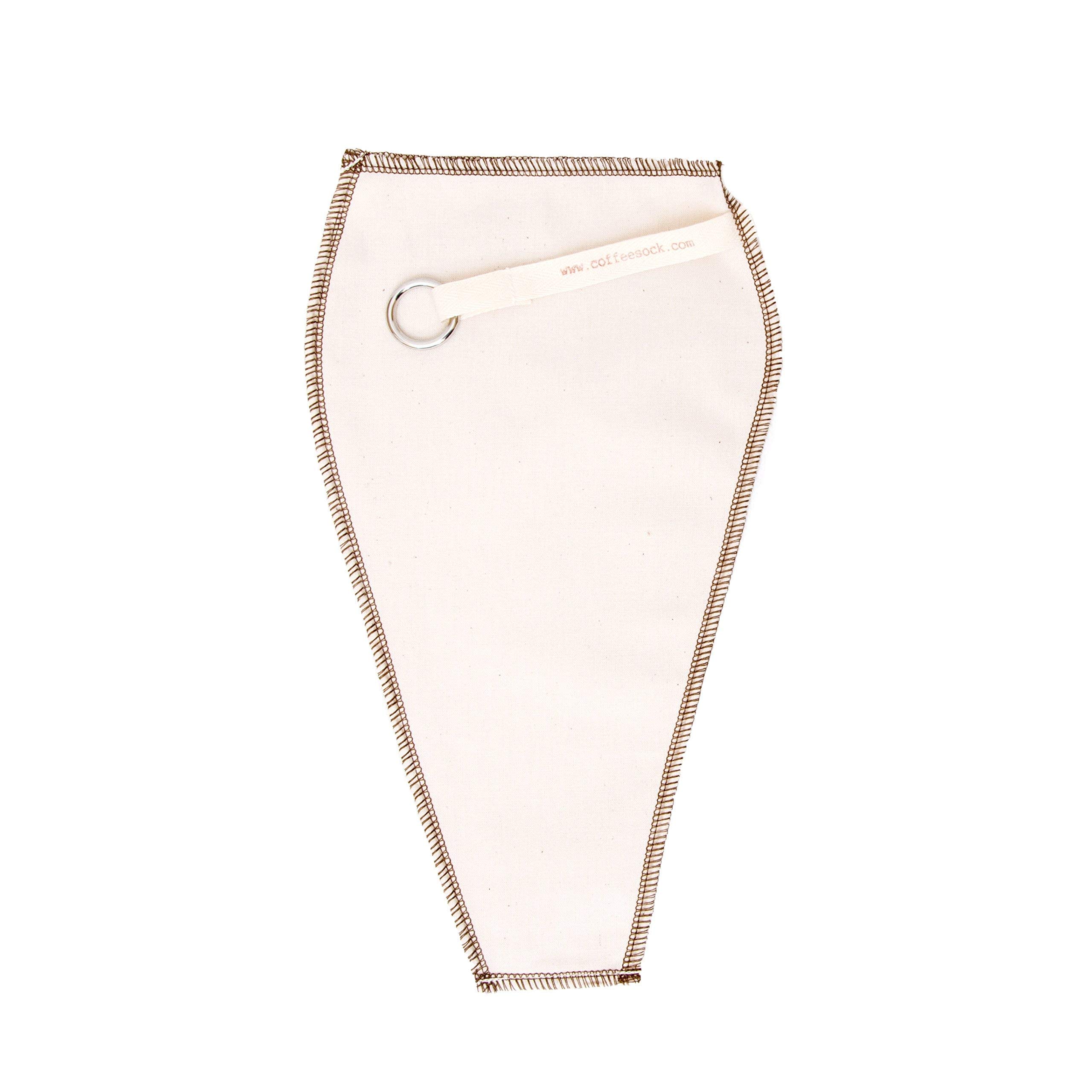 CoffeeSock ColdBrew Filter - GOTS Certified Organic Cotton Reusable Coffee Filter (CB64-01)
