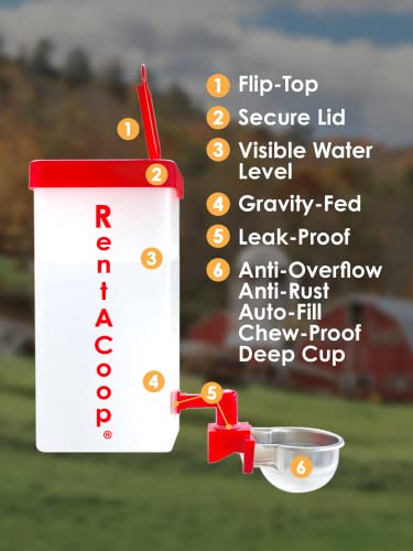 No-Drip 32oz Small Animal Drinking Bottle with Auto-Fill Metal Cup for Small Pet/Bunny/Ferret/Hamster/Guinea Pig/Rabbit/Chinchilla/Mouse/Rat. Food Grade Plastic (32oz)