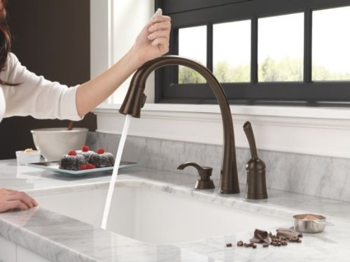 Delta Faucet Pilar Kitchen Soap Dispenser for Kitchen Sinks, Venetian Bronze RP50781RB