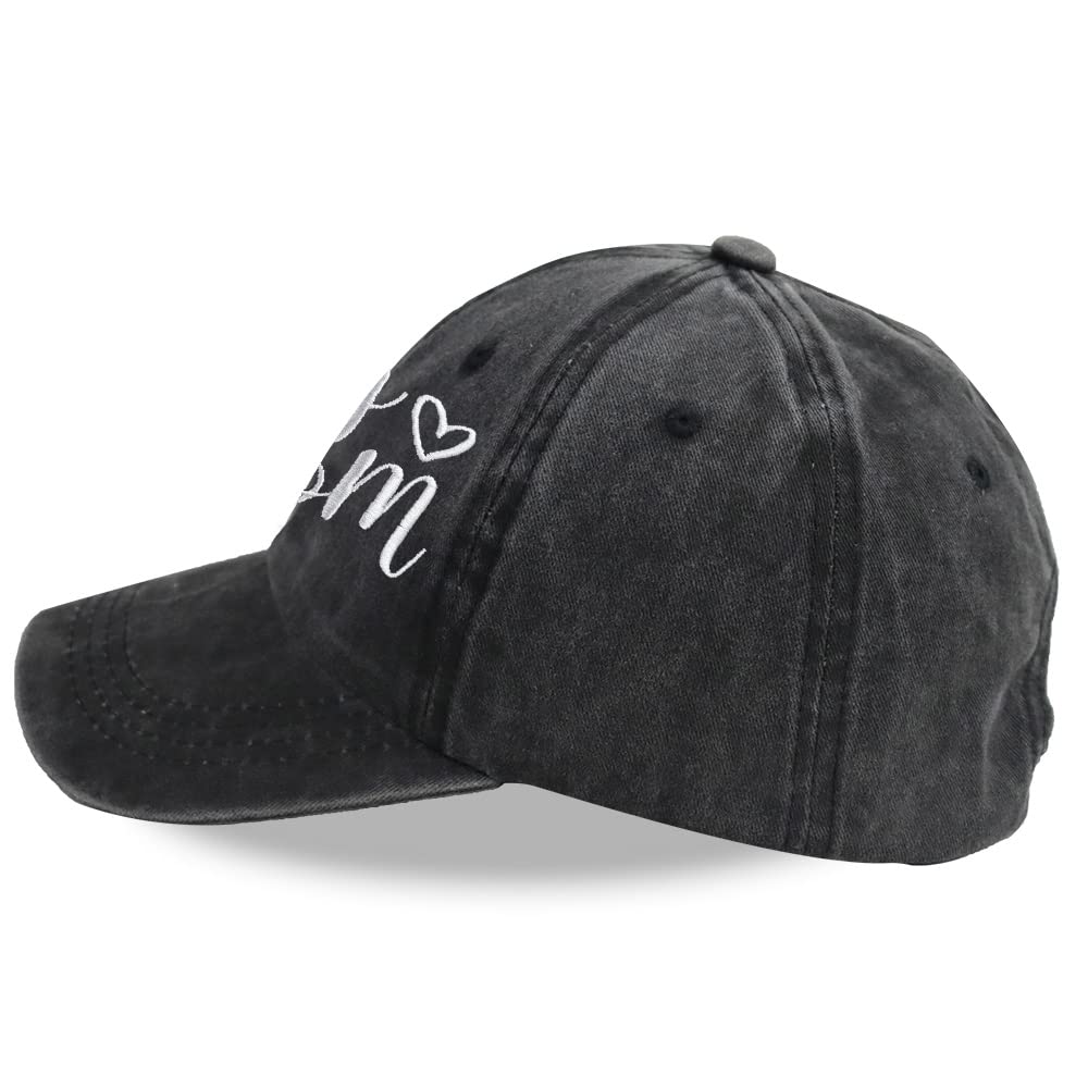 Boy Mom Hat for Women, Mother’s Day Birthday Mama Gifts, Adjustable Embroidered Cotton Baseball Cap for New Mom Gift