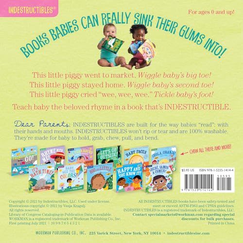 Indestructibles: This Little Piggy: Chew Proof · Rip Proof · Nontoxic · 100% Washable (Book for Babies, Newborn Books, Safe to Chew)