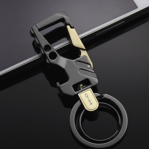 Lancher Key chain bottle opener with (2 Extra key rings and Gift Box) Heavy Duty Car Keychain for Men and Women