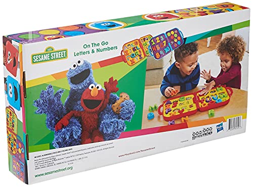 Sesame Street On The Go Letters & Numbers with Elmo & Cookie Monster, 2 Take Along Cases, Learning Toy For Toddlers, Kids Ages 2 Years Old & Up