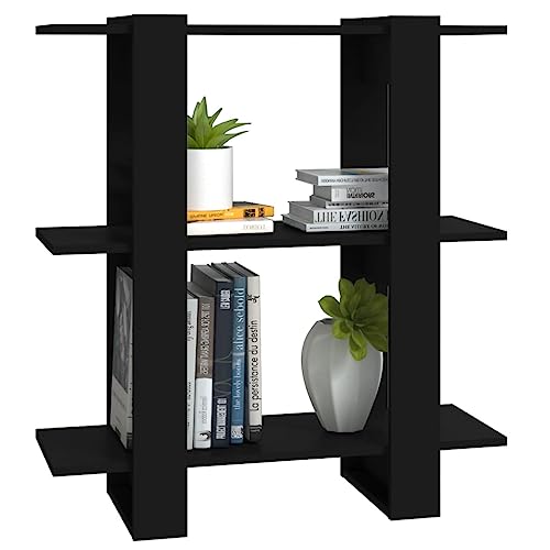 DYRJDJWIDHW Book Cabinet/Room Divider Bookshelf for Bedroom,Shelves,Wood Bookcase,Suitable for Bedroom, Office, Living Room, Study,Black 31.5"x11.8"x34.3"