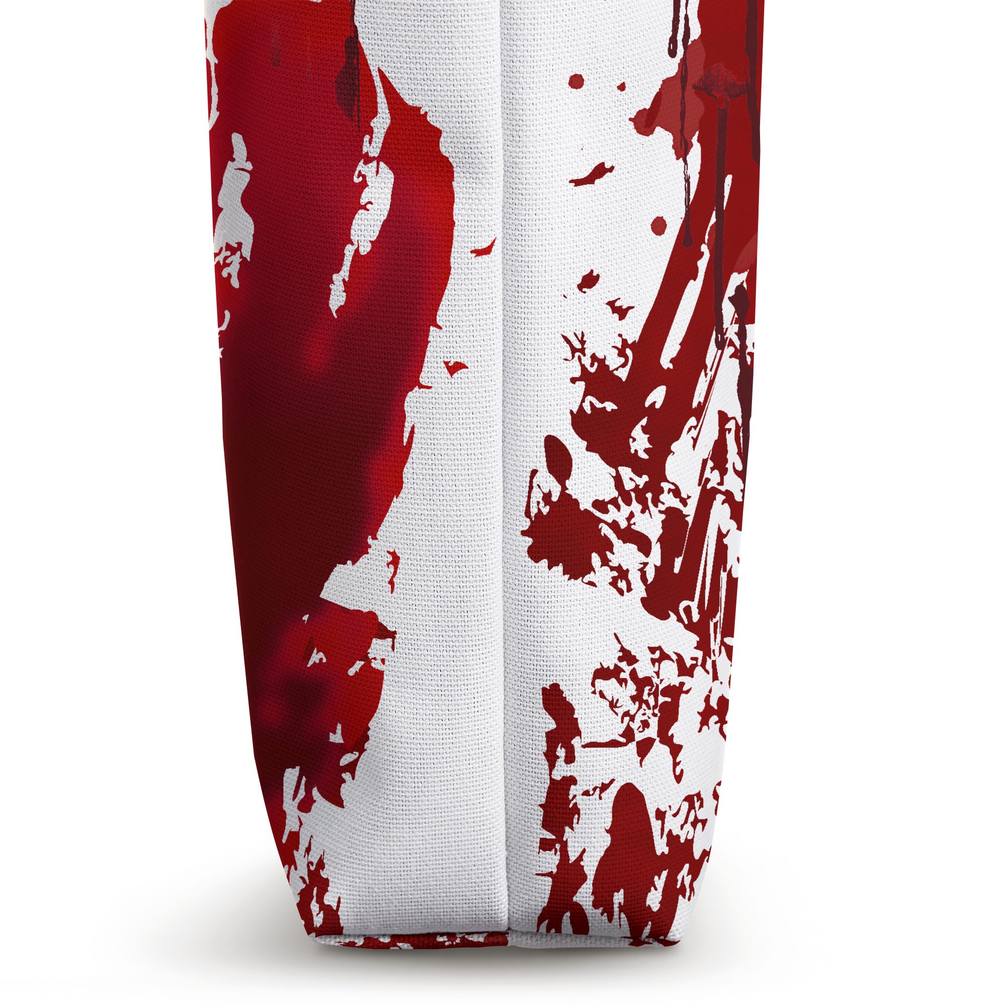 Bloody Red Blood Splatter Halloween Zombie Horror Graphic Tote Bag