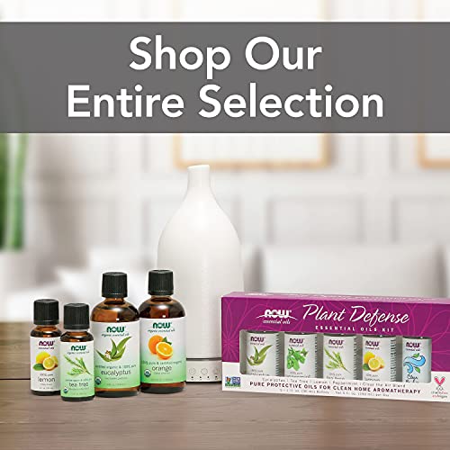 NOW Essential Oils, Organic Oregano Oil, Comforting Aromatherapy Scent, Steam Distilled, 100% Pure, Vegan, Child Resistant Cap, 1-Ounce