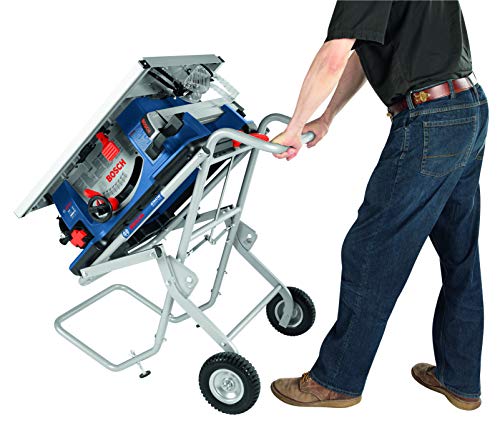Bosch Power Tools 4100-10 Tablesaw - 10 Inch Jobsite Table Saw with 25 Inch Cutting Capacity and Portable Folding Table Stand