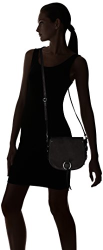 NINE WEST Ring Decoder Crossbody, Black/Black