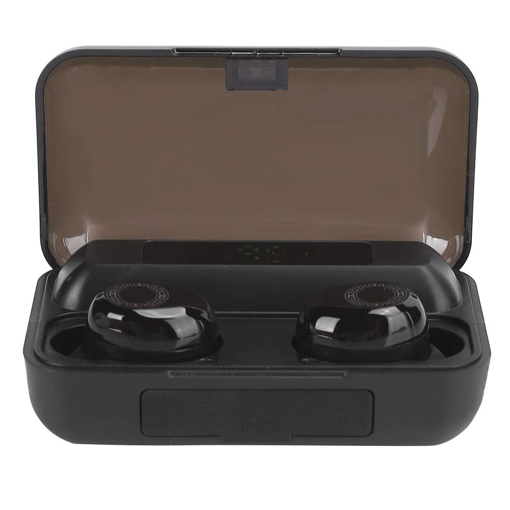 Bluetooth5.0 Earbuds, Upgrade Dust Plug Wireless Bluetooth Earbuds, Wireless InEar Earphones, Gaming Fitness for Music Hearing(S12 Black)