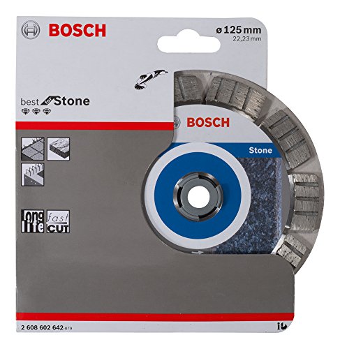 Bosch Professional 2608602642 Diamond Cutting disc Best for Stone, Silver/Grey