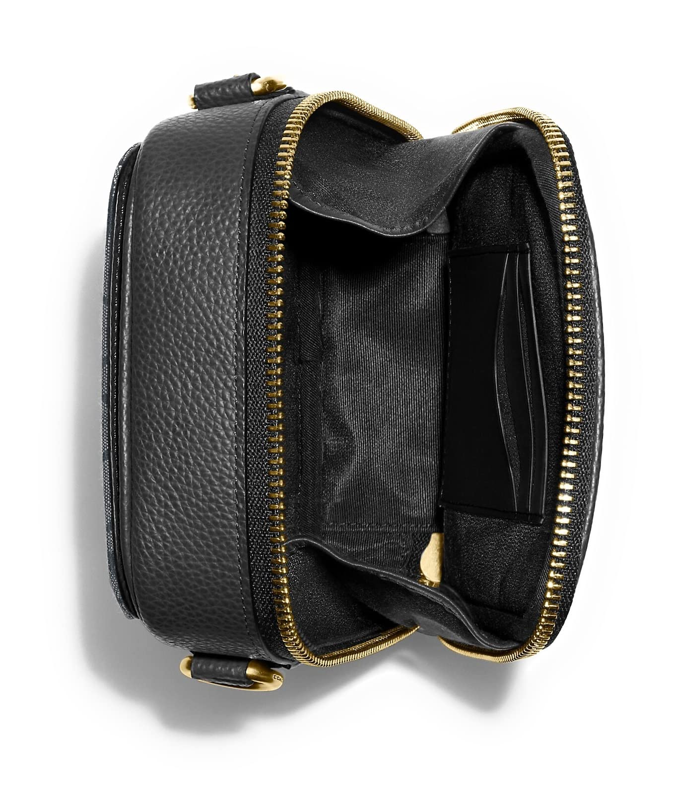 Coach North/South Crossbody Bag In Signature chambray Denim Brass/Multi