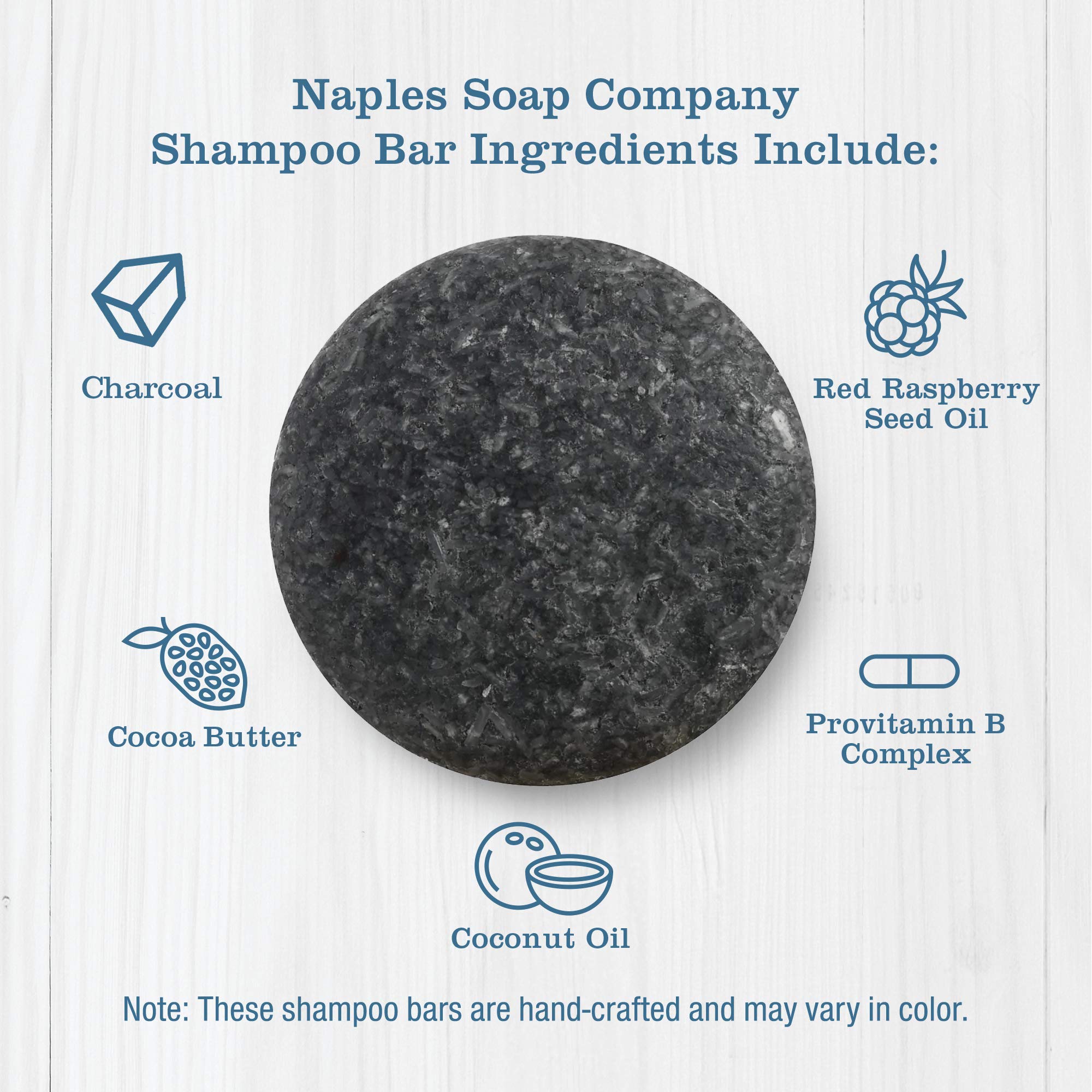 Naples Soap Company, 50-75 Use, Solid Shampoo Bar, Gentle, Eco-Friendly Haircare Helps Ensure Nourished and Healthy Hair, All Hair Types, Lavender, 1.75 oz.