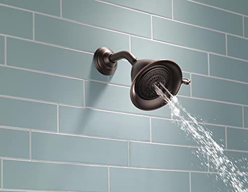 Delta Faucet 3-Spray Shower Head, High Pressure Shower Head Oil Rubbed Bronze, Massage Shower Head, High Flow Shower Head, Venetian Bronze RP34355RB