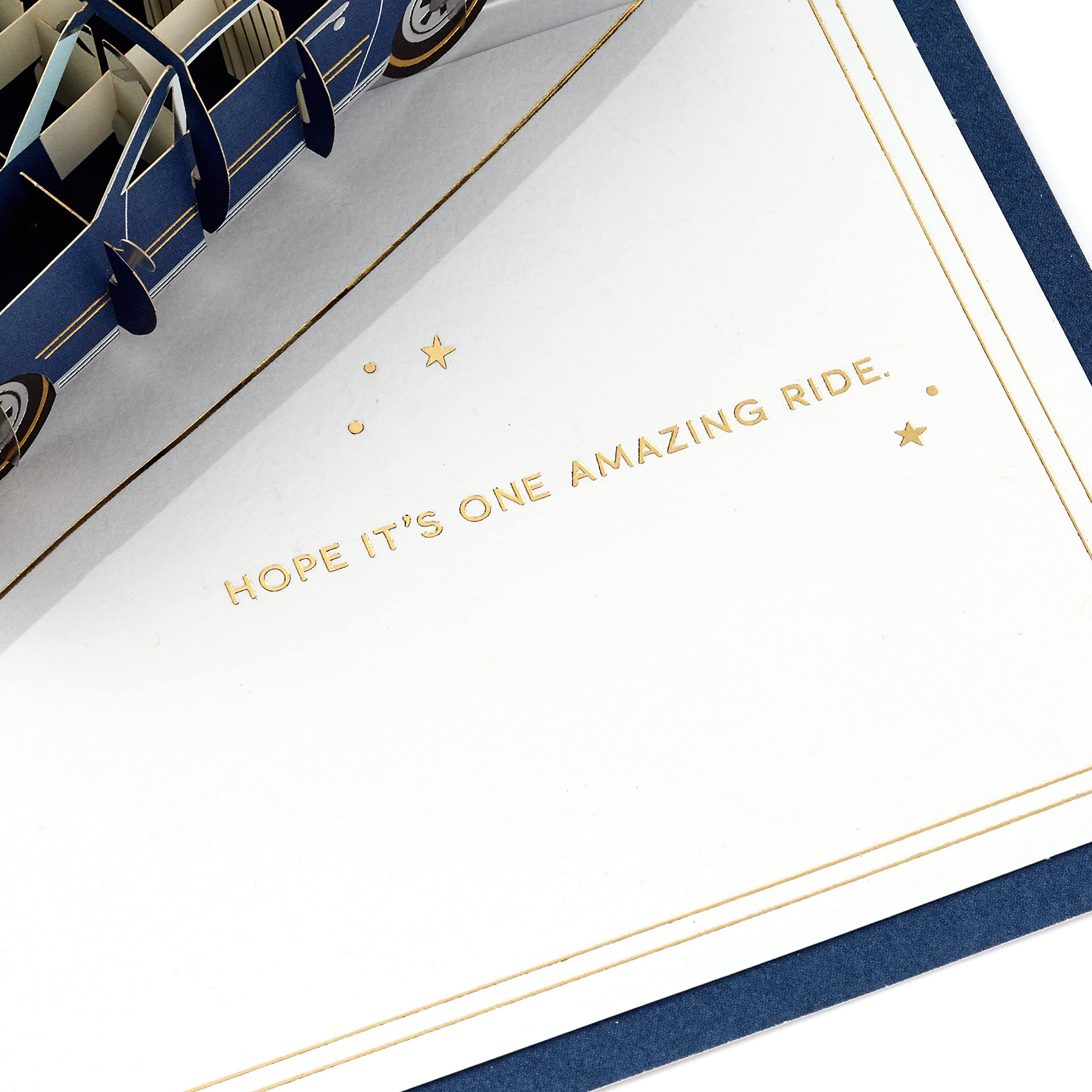 Hallmark Signature Paper Wonder Pop Up Birthday Card (Classic Car, Amazing Ride)