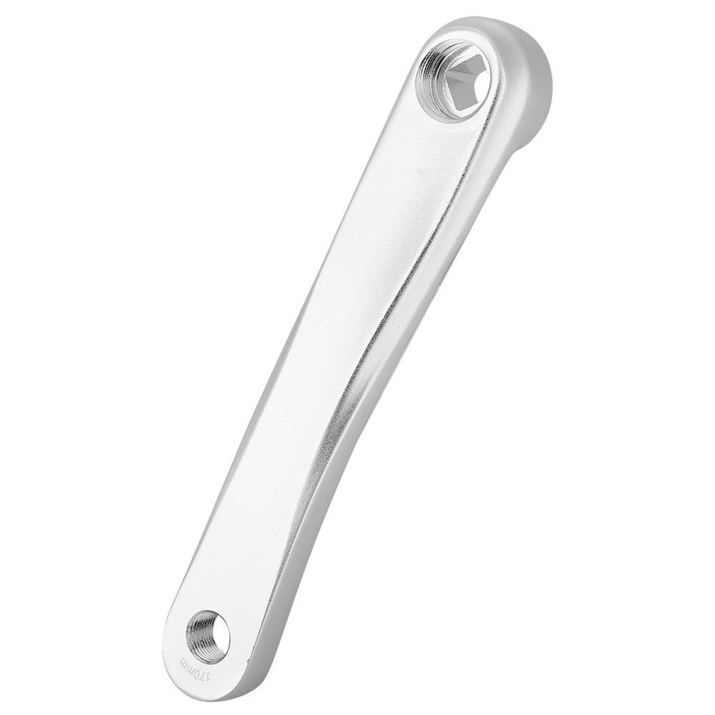 Bnineteenteam 170mm Bike Crank Arm Aluminum Alloy Left Hand Crank Arm Replacement Accessory for Mountain Bike Road Bike(Silver-)