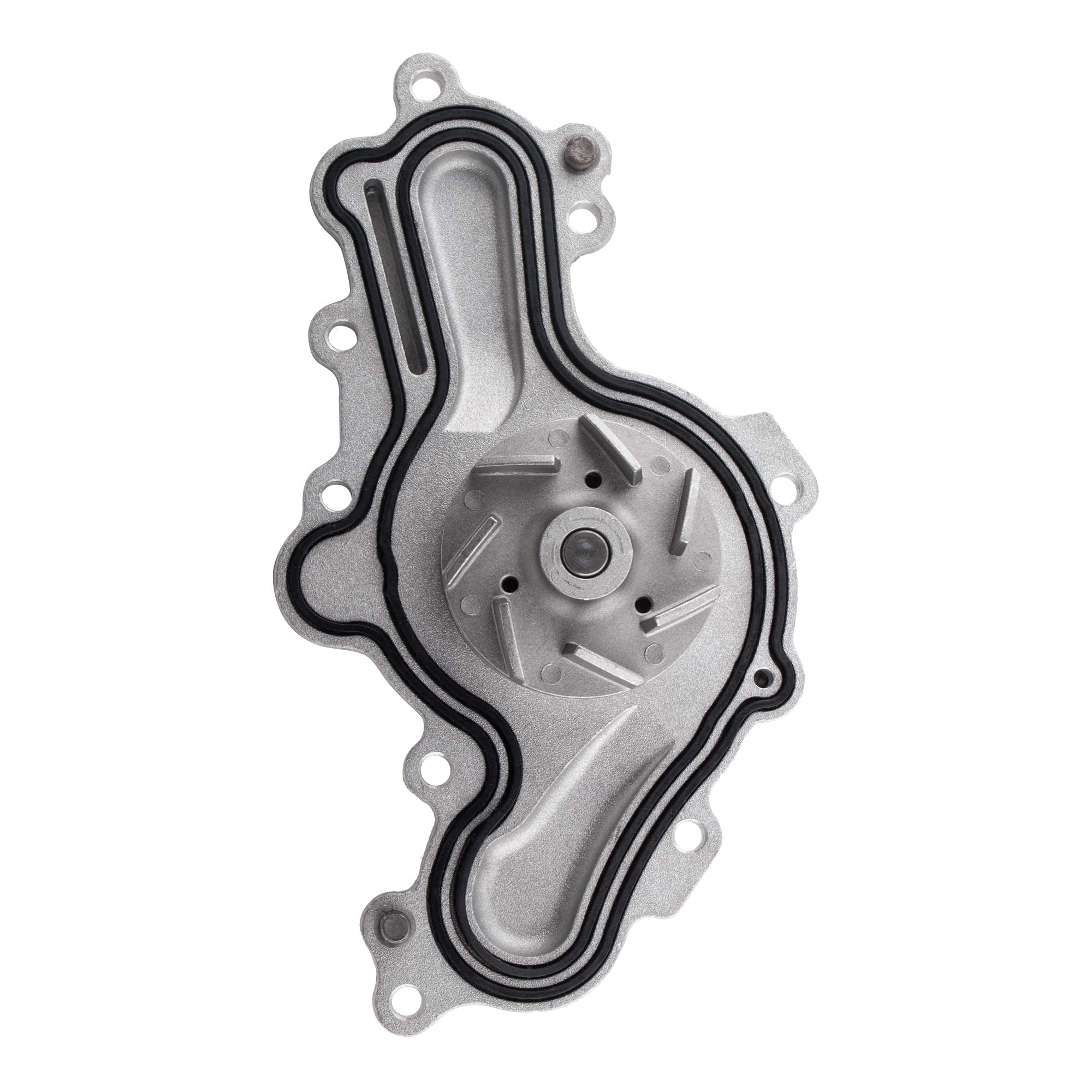 BOXI Engine Water Pump w/Double-Row Sprocke & Gasket Fit for Ford Edge Explorer Flex 2011-2019 / for Lincoln Continental MKS MKT MKX MKZ 2011-2019 / V6 3.5L 3.7L / Replace# 252-955 19326227