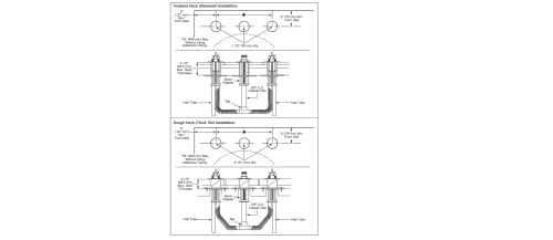 Delta Faucet Roman Tub Rough-In Valve for Delta 2-Handle Roman Tub Bath Faucets R2707, Chrome