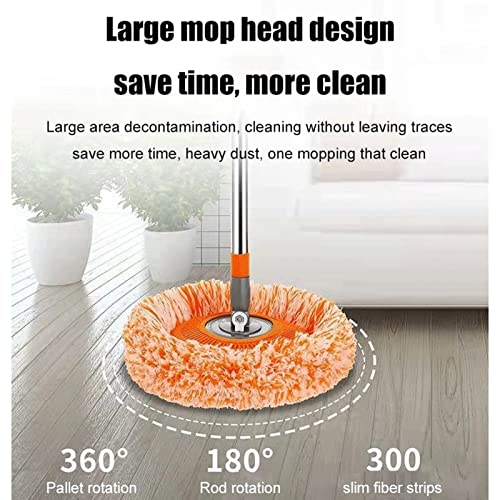 Mops for Floor Cleaning, 360 Degree Rotatable Adjustable Cleaning Mop, Extendable Wall Cleaner Mop,with Reusable Washable Mop Head, Wall Cleaning Mop for Wall Ceiling Floor