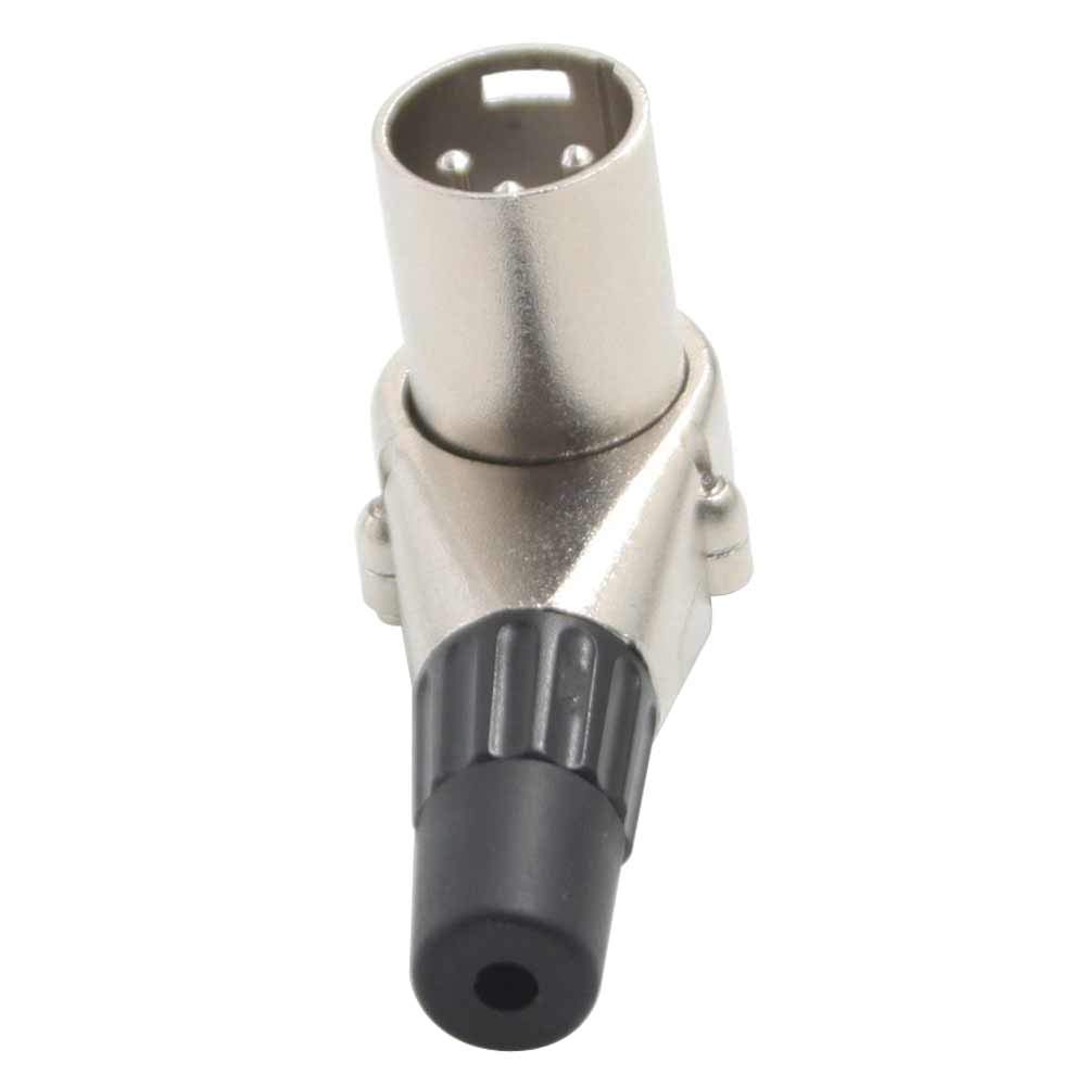BNKENX 2 Pack of Adjustable Right Angle 3 Pin XLR Male Connectors - Pro Audio DJ Band XLR 7 Position Plugs XLR Male Female Plug Jack Right Angle 3 Pin Mic Microphone Speaker Audio Cable Connector