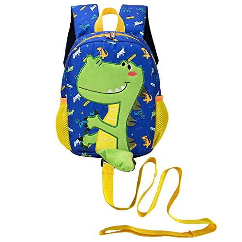 DB toddler dinosaur backpack with leash, Kid harness backpack for Boys Girls Baby, child leash Preschool bookbag, Anti lost backpack toddler
