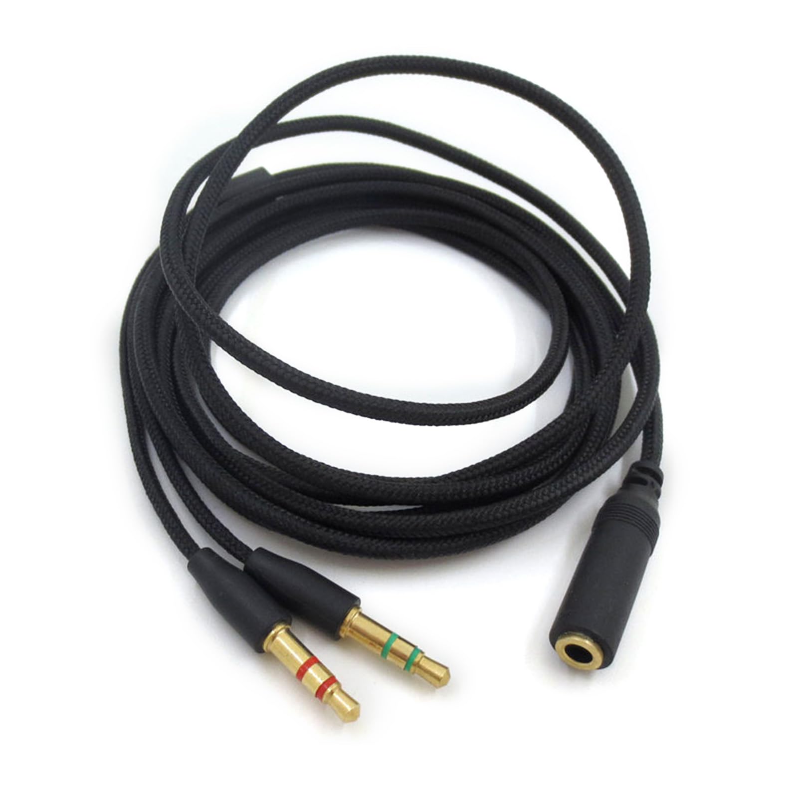 BYNNIX Earphone Cable Headphone Adapter Splitter Headset Microphone Cord for Electra 7.1 V2 Headphones 3.5mm Audiophile-Grade Headphone Cable for Electra 7.1 V2 Flexible Splitter