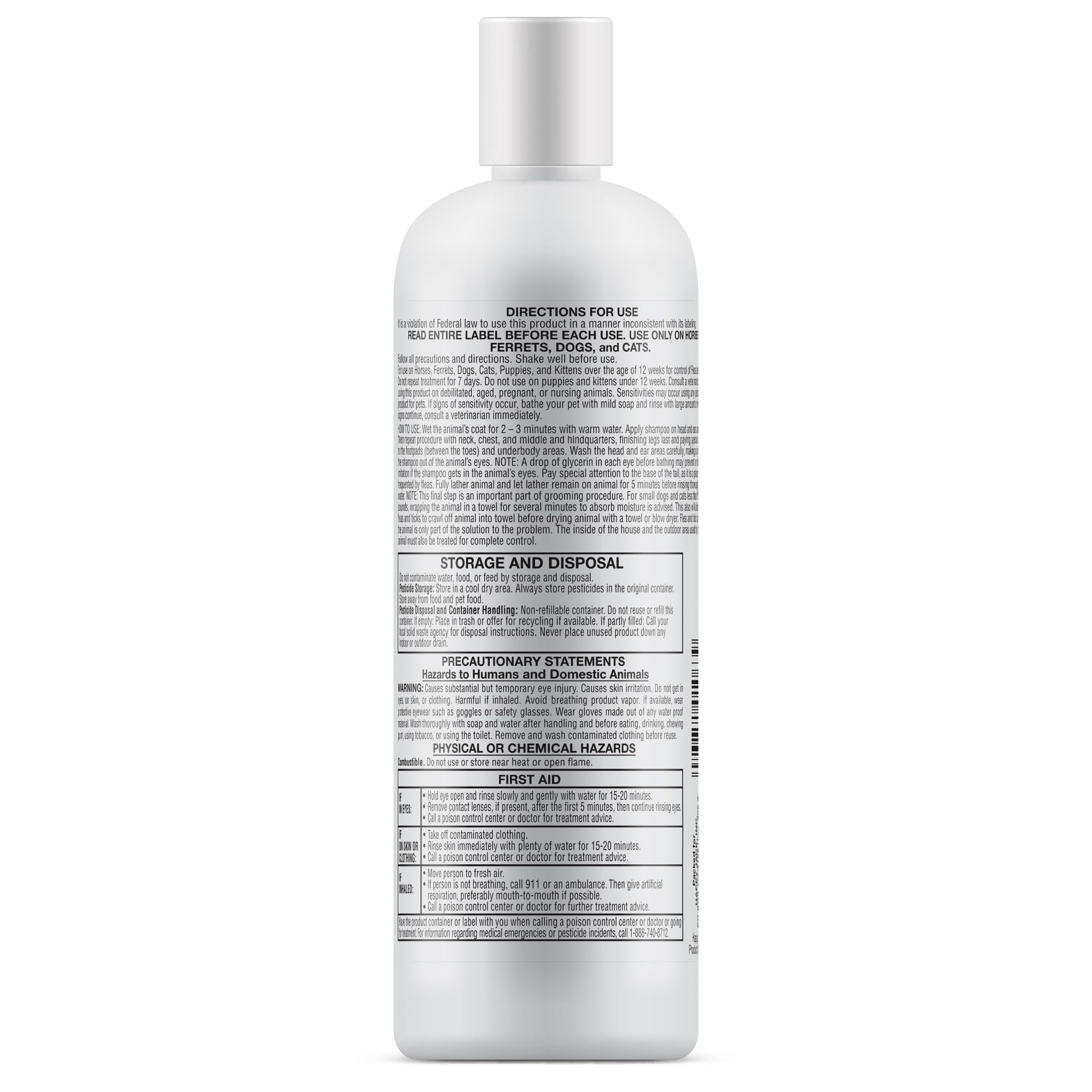 Happy Jack Paracide Flea & Tick Shampoo for Dogs, Dog Flea and Tick Treatment, Flea and Tick Prevention for Cats, 8 oz