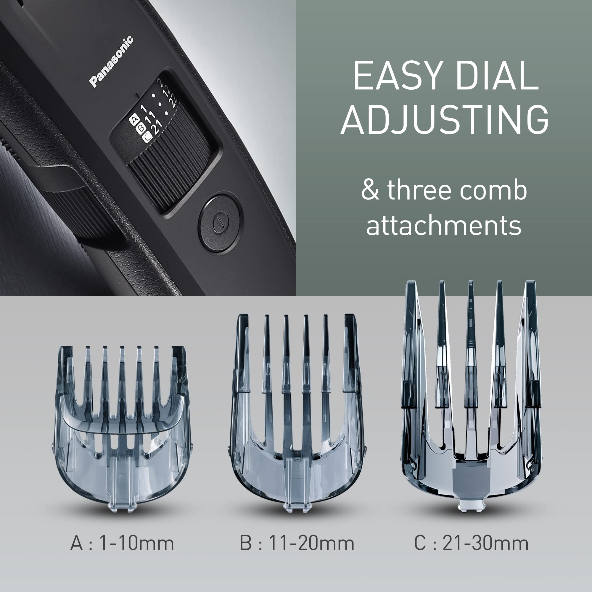 Panasonic ER-GB86 Wet & Dry Electric Beard Trimmer for Men with 58 Cutting Lengths