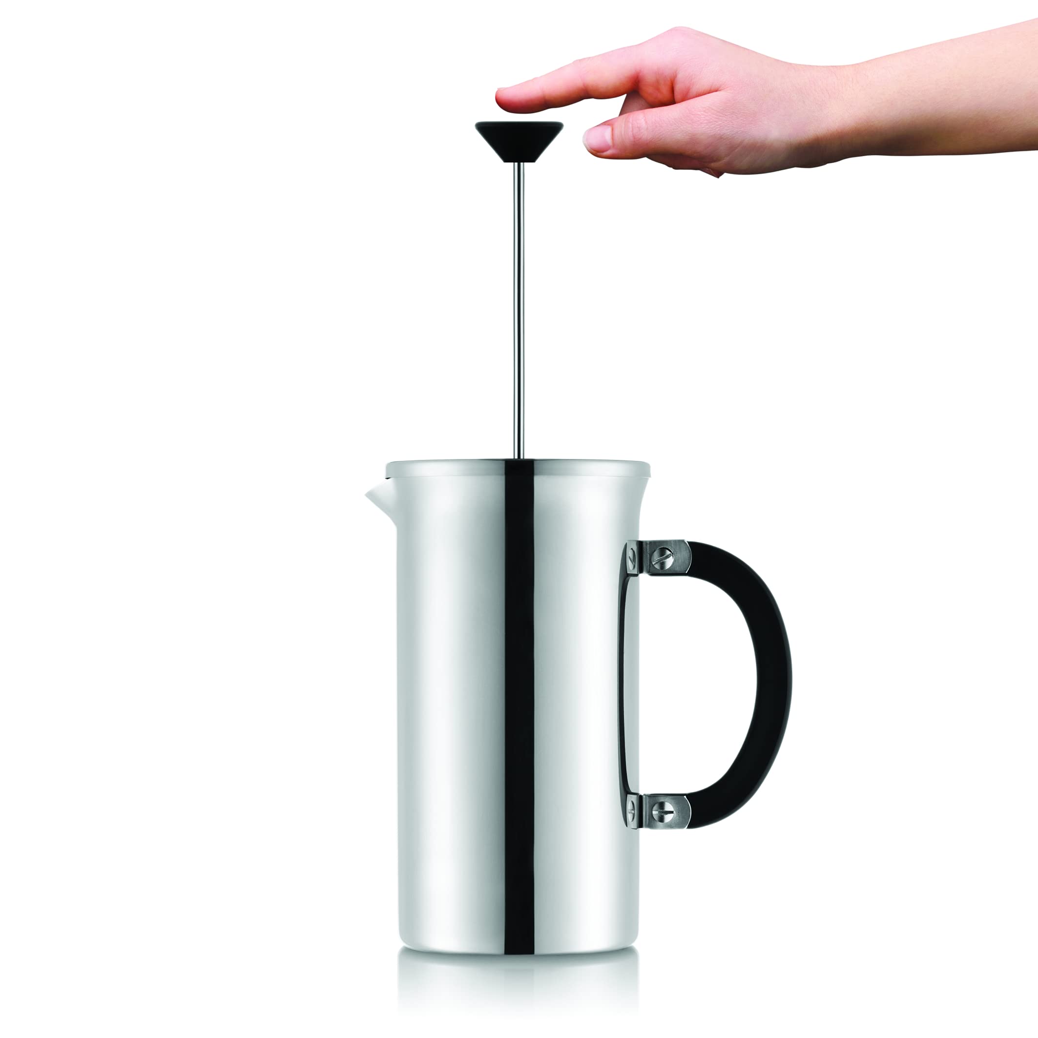 Bodum Tribute Stainless Steel French Press Coffee Maker, 34 Ounce, Chrome