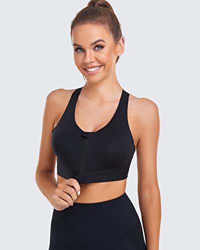 Cordaw Minimizer Bras for Women Seamless Yoga Bra Medium Impact Ultra Soft & Comfortable Underwear with Pads-Black XL