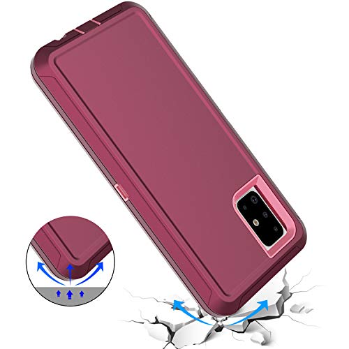 Bnuoda Galaxy A71 5G Case, Heavy Duty Shockproof Cover Full-Body Armor Protective Defender Case for Samsung Galaxy A71 5G US Version NOT Compatible with The UW Version and International Version