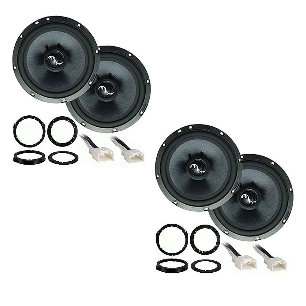 Harmony Audio HA-C65 Compatible with Ford Fusion 2013-2019 Bundled with HA-825605 Speaker Adapter Kit Premium Factory Speaker Replacement Package