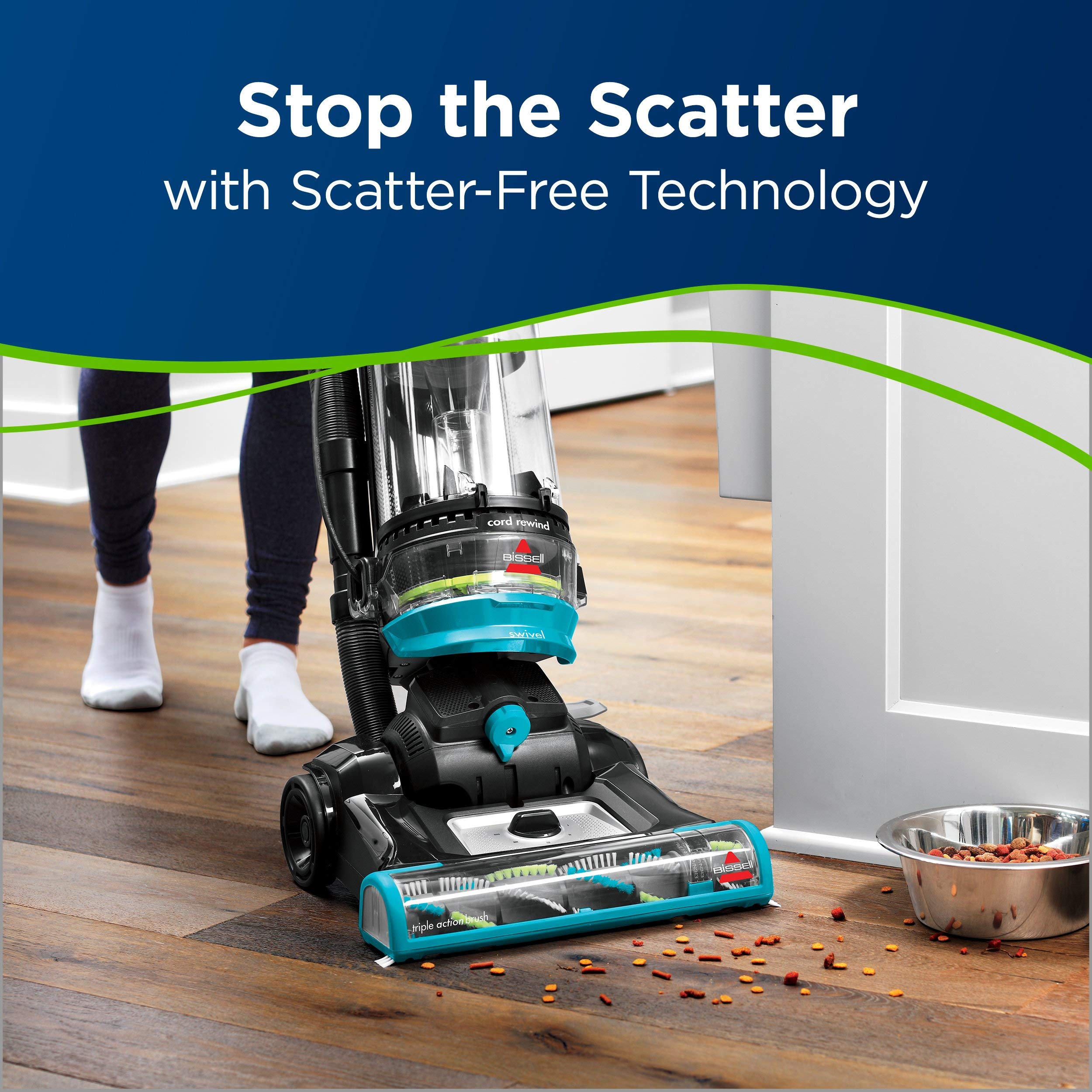 BISSELL Cleanview Swivel Rewind Pet Upright Bagless Vacuum Cleaner (Renewed)
