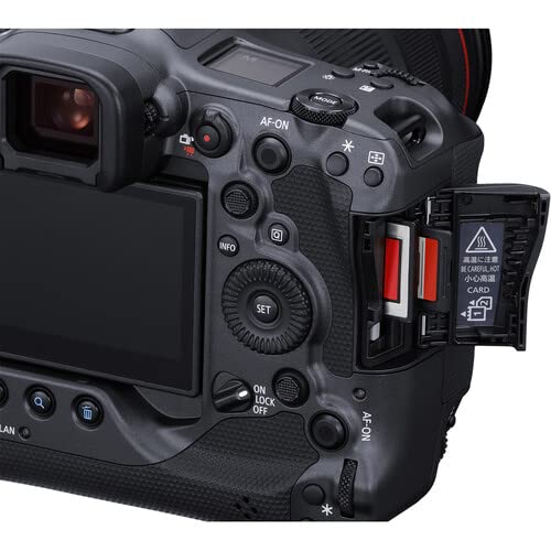 Canon EOS R3 Mirrorless Camera (4895C002) + Sony 64GB Tough SD Card + Card Reader + LED Light + Corel Photo Software + HDMI Cable + Case + Flex Tripod + Hand Strap + Cap Keeper + More (Renewed)