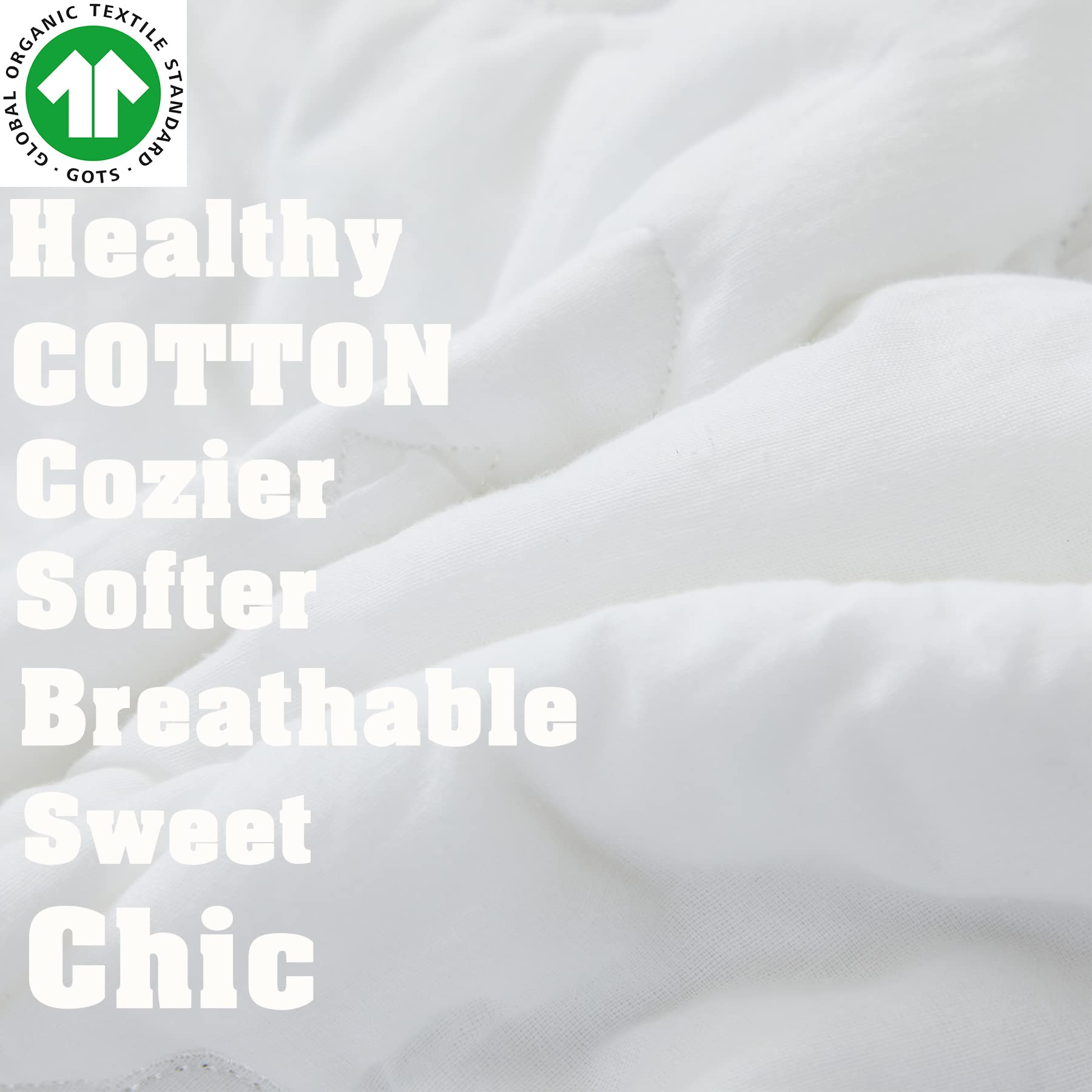 Brandream Gender Neutral Boho Bohemian Baby Girl Boy Nursery Crib Bedding Set - 3pc - Solid Color White Farmhouse Chic Unisex Elephant Embroidery Cotton Quilt Set